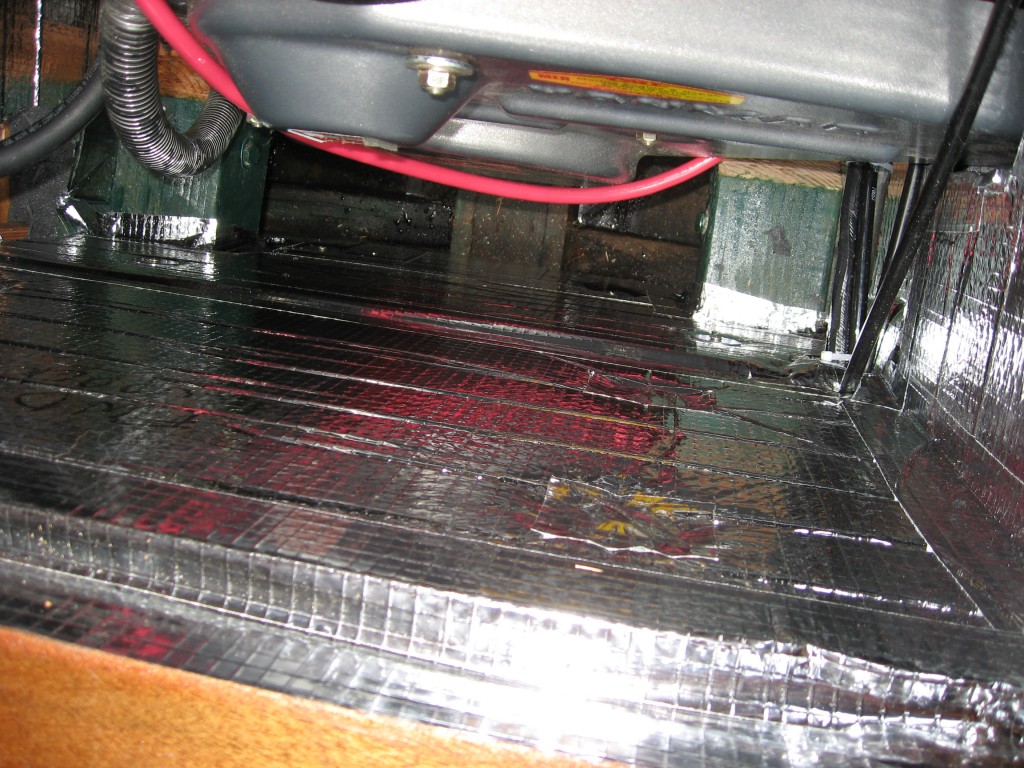 Insulating the diesel engine compartment | jimphoenix.com